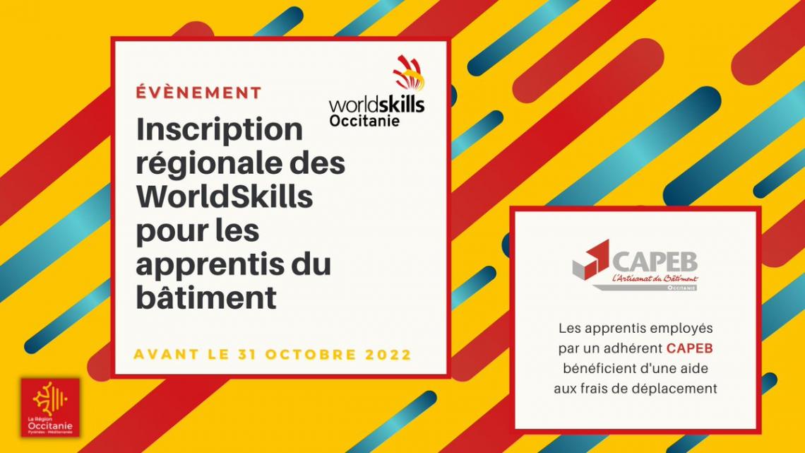 Worldskills : inscriptions aux olympiades métiers ・ CAPEB